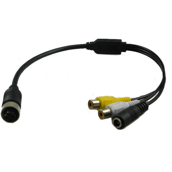 4pin Female To RCA + DC Adaptor | New Transvision Technlogy Co., Limited