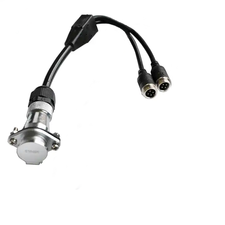 7pin Aopulo Male To 2CH 4pin Male | New Transvision Technlogy Co., Limited